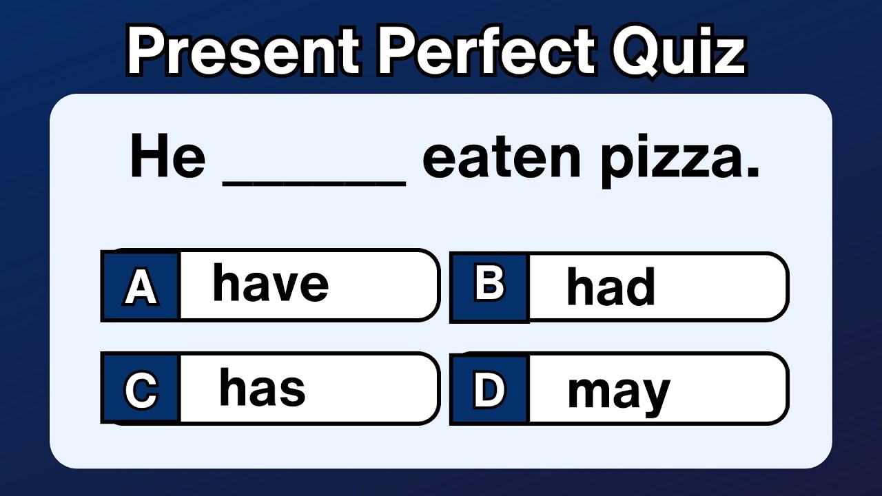 Present Perfect Quiz | Grammar Quiz | English Grammar | Learn English ...