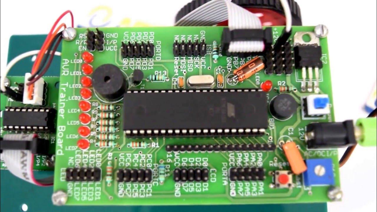 Robot Driving with ATmega16 by ABLab Solutions - YouTube