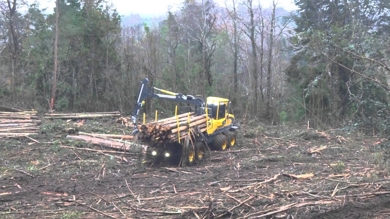 Ecolog 574D - Forwarder 14 ton. - Logger Chile - YouTube