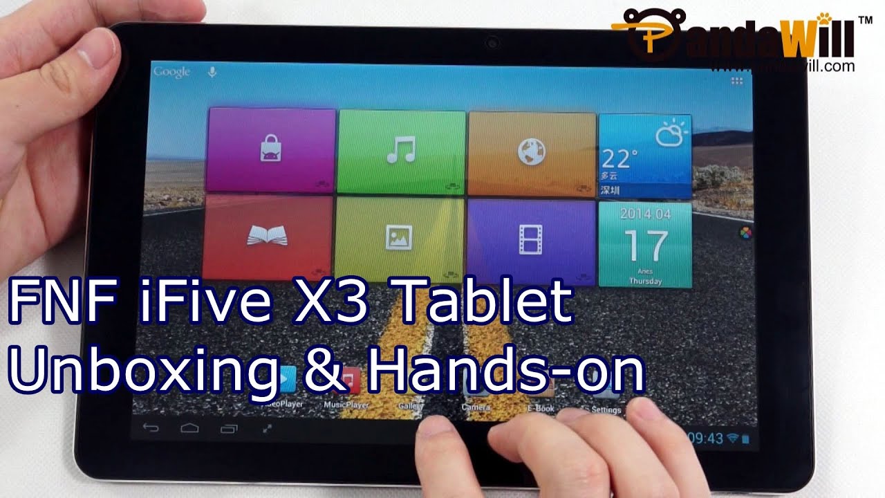FNF iFive X3 Tablet Unboxing & Hands On - 10.1" 1920x1200 Display - YouTube