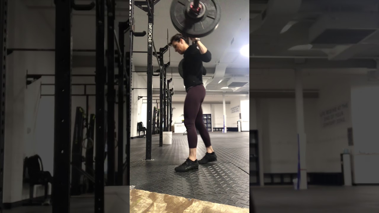 BTN split jerk 75 - YouTube