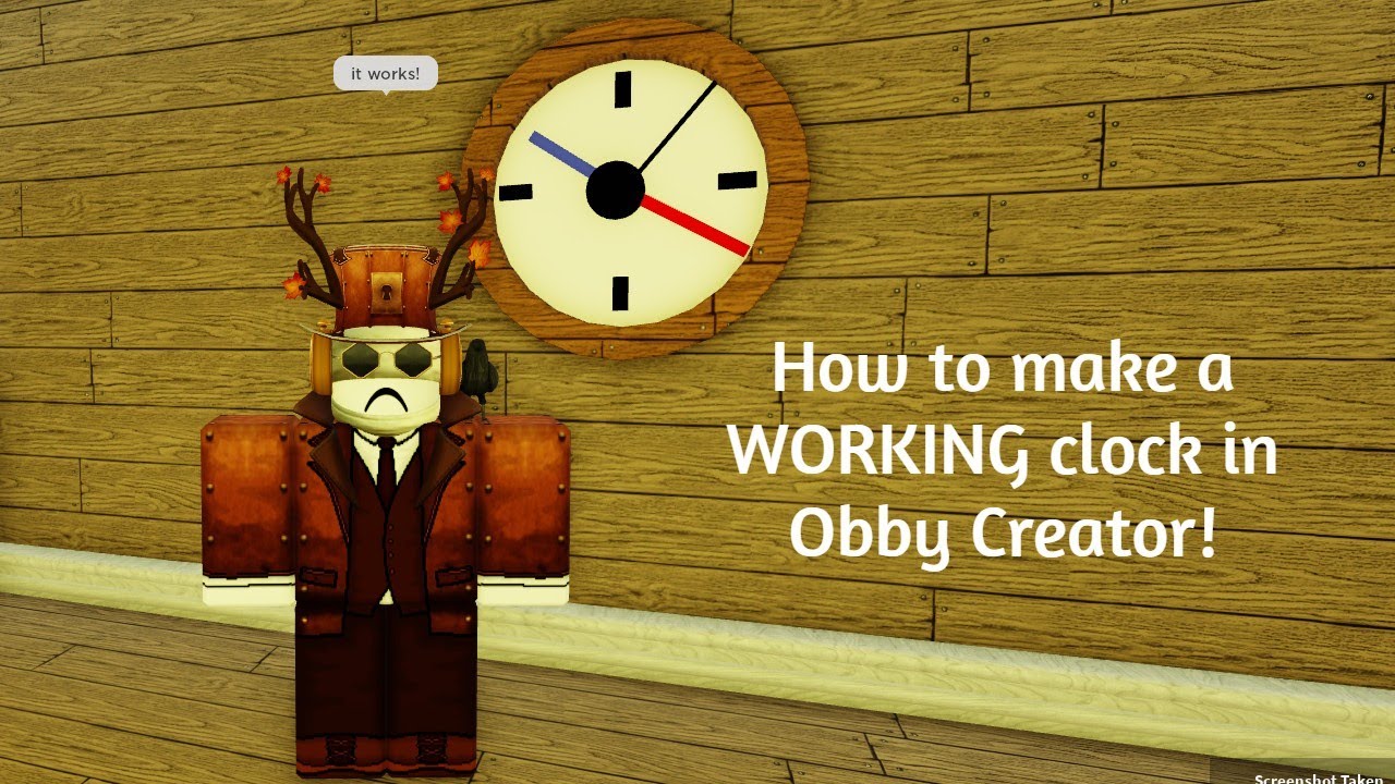 How To Make A WORKING Clock In Obby Creator YouTube How To Make A WORKING Clock In Obby Creator YouTube