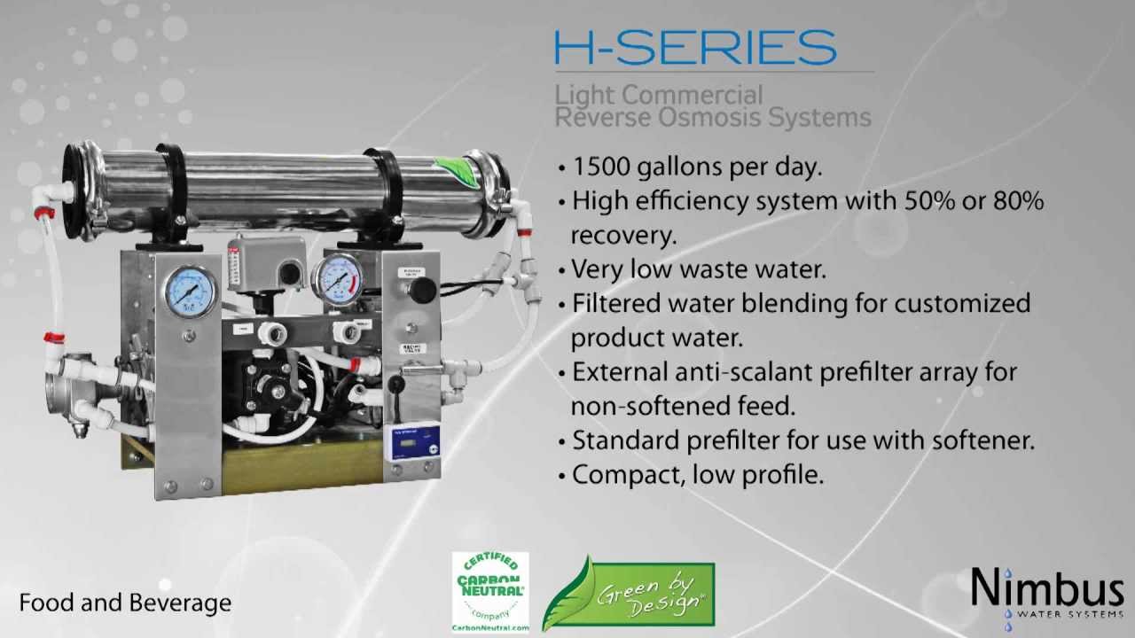 Nimbus Water Systems -- Food & Beverage Promotional - YouTube