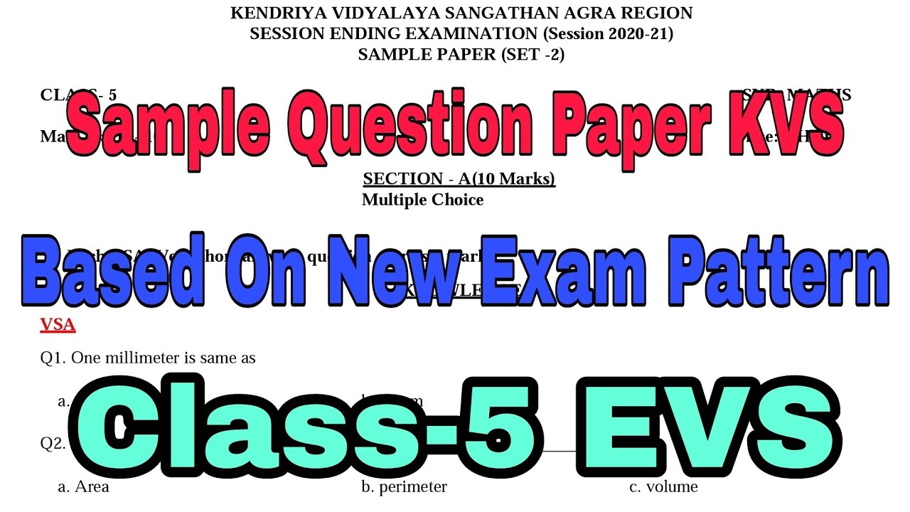 Sample Question Paper For KV Students Class 5 EVS Annual Exam sample-question-paper-for-kv-students-class-5-evs-annual-exam