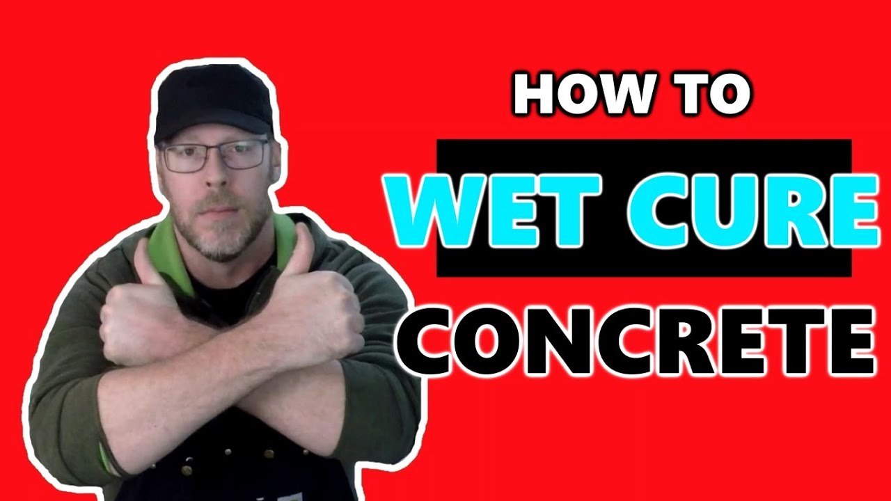 How To Wet Cure Concrete - YouTube