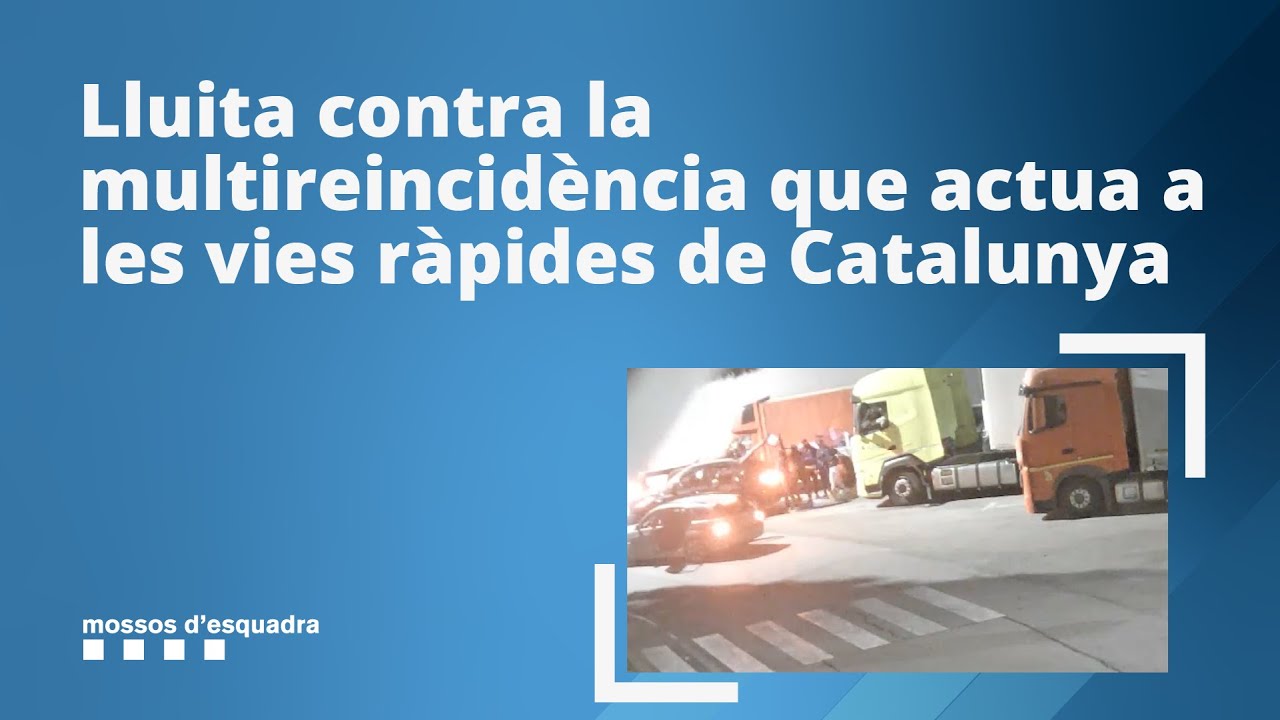Roda de premsa - Lluita contra la multireincidència que actua a les ...