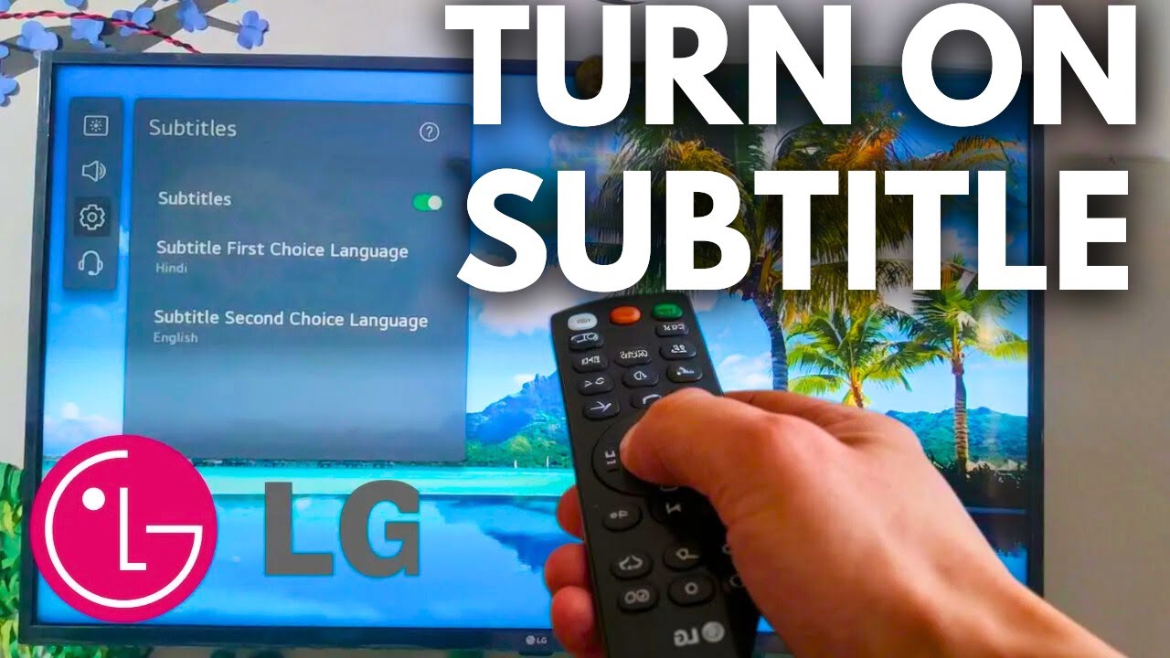 How to Turn On Subtitle on LG smart TV - YouTube