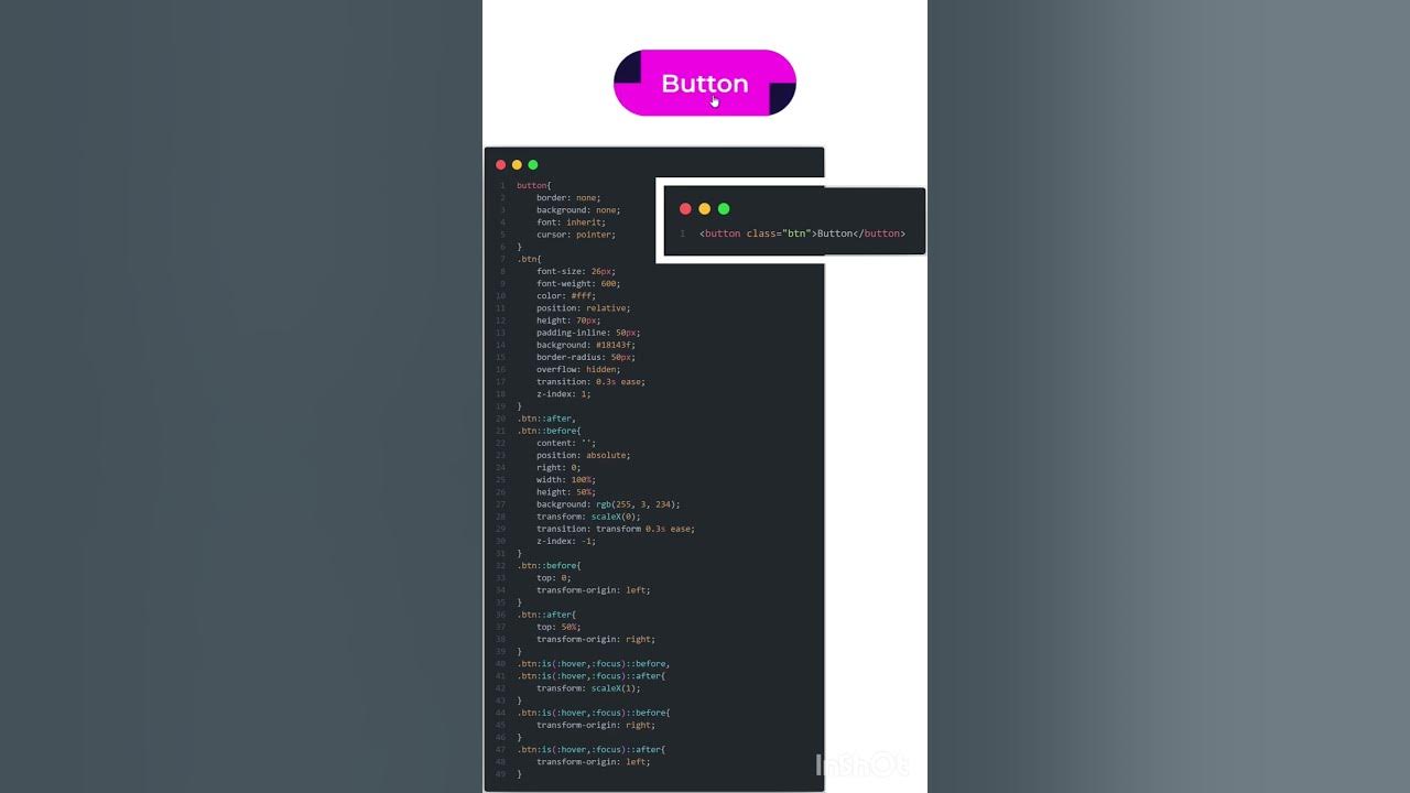 Button Hover Css Htmlcss Htmlcss Htmlcssjavascript