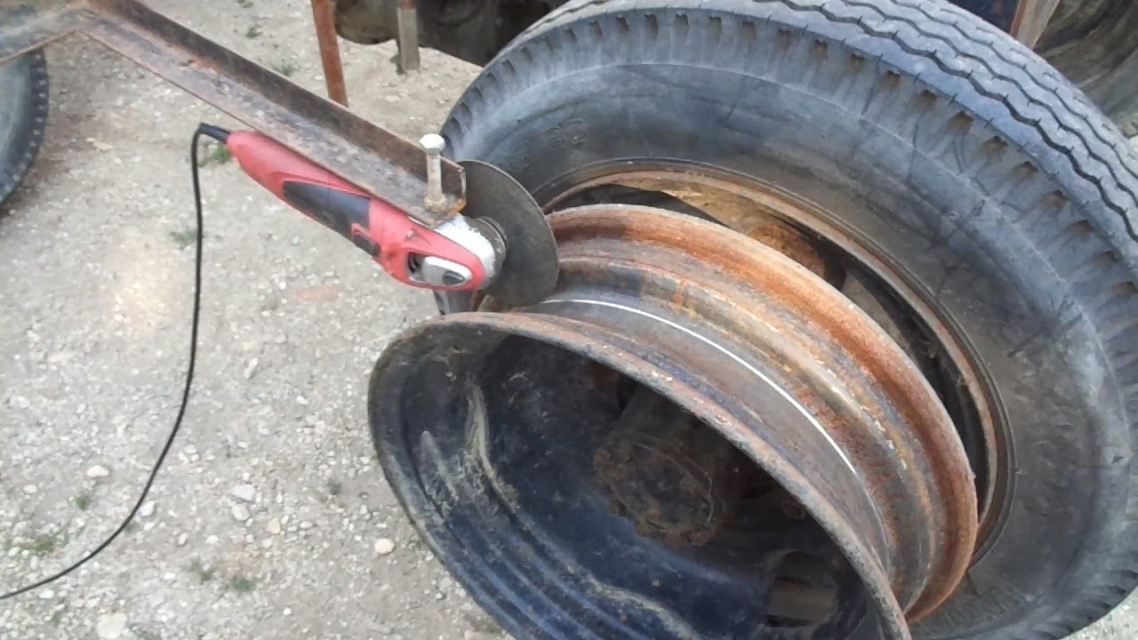 Nagy méretű tehergépkocsi felni szélesítés első lépés - YouTube