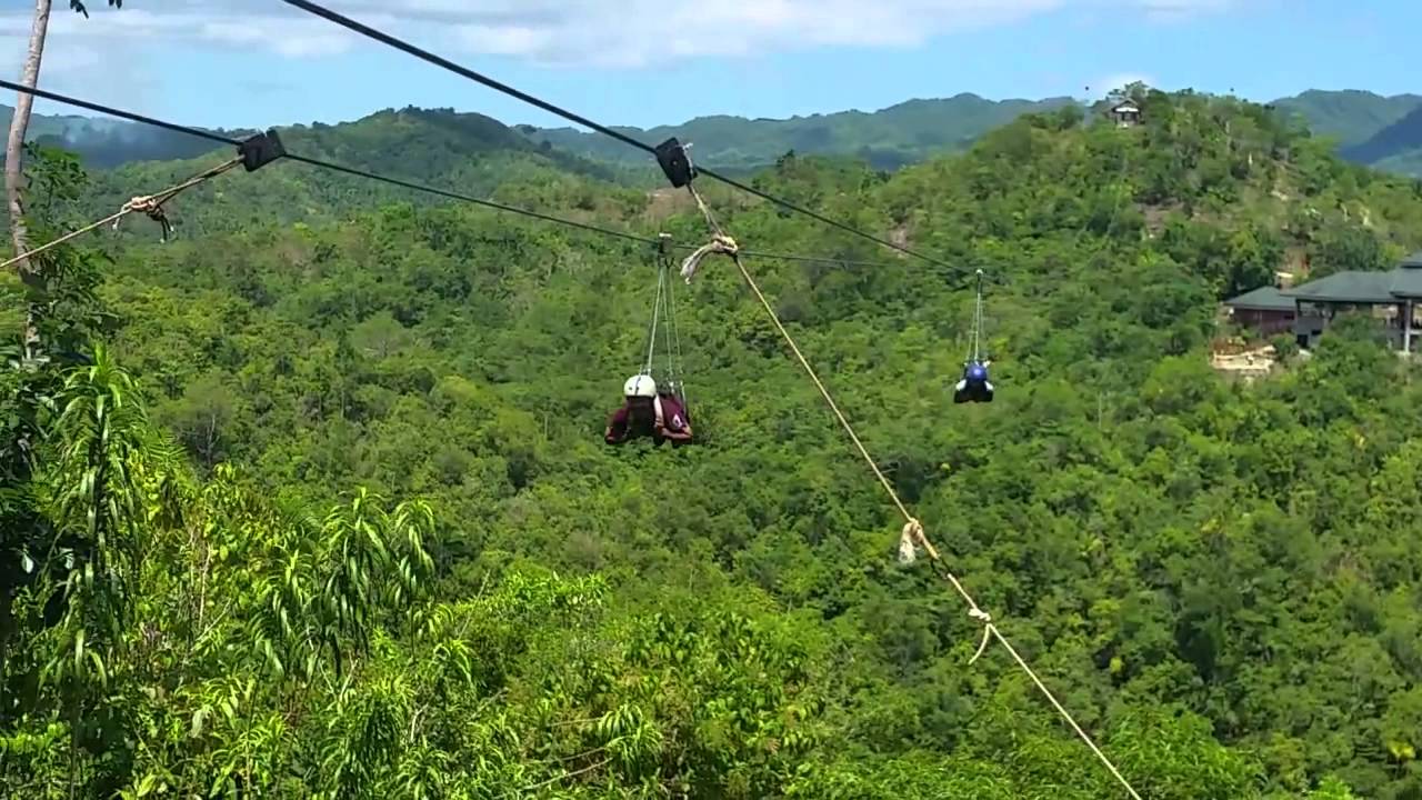 LOBOC ADVENTURE PARK ZIPLINE - YouTube