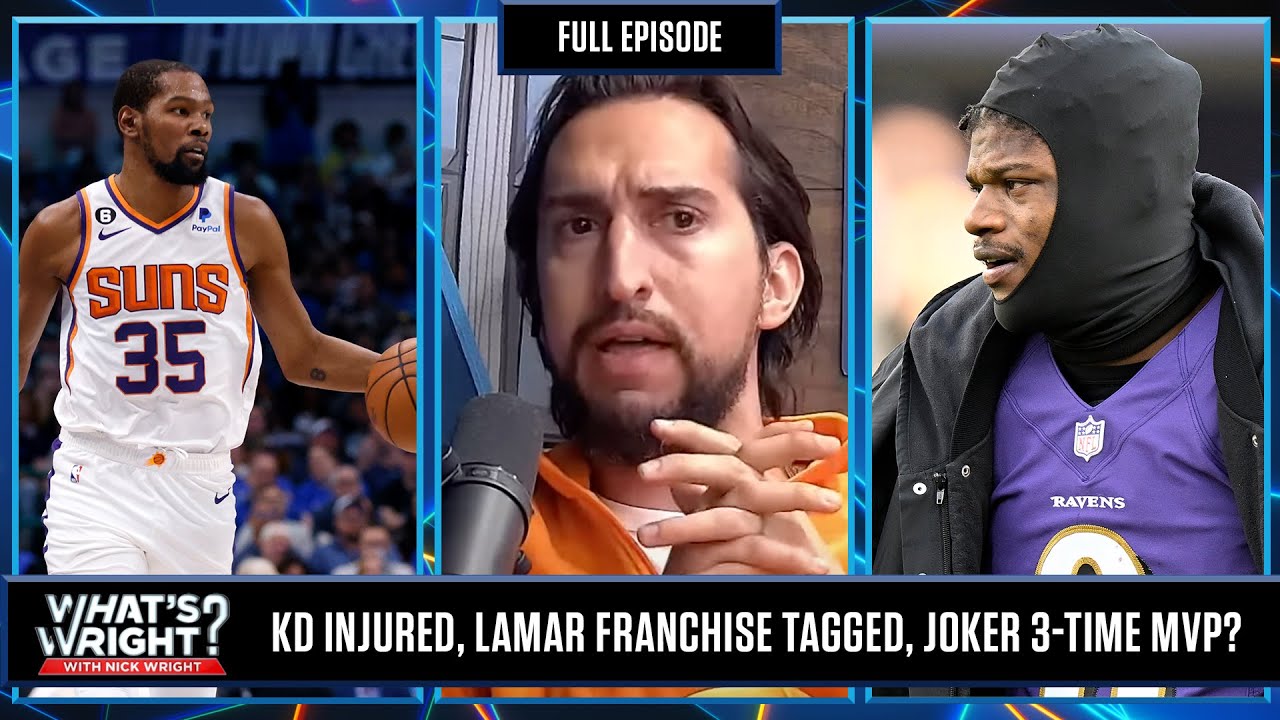 Kevin Durant Injured, Lamar Franchise Tagged, & All-In or Fold | What's ...