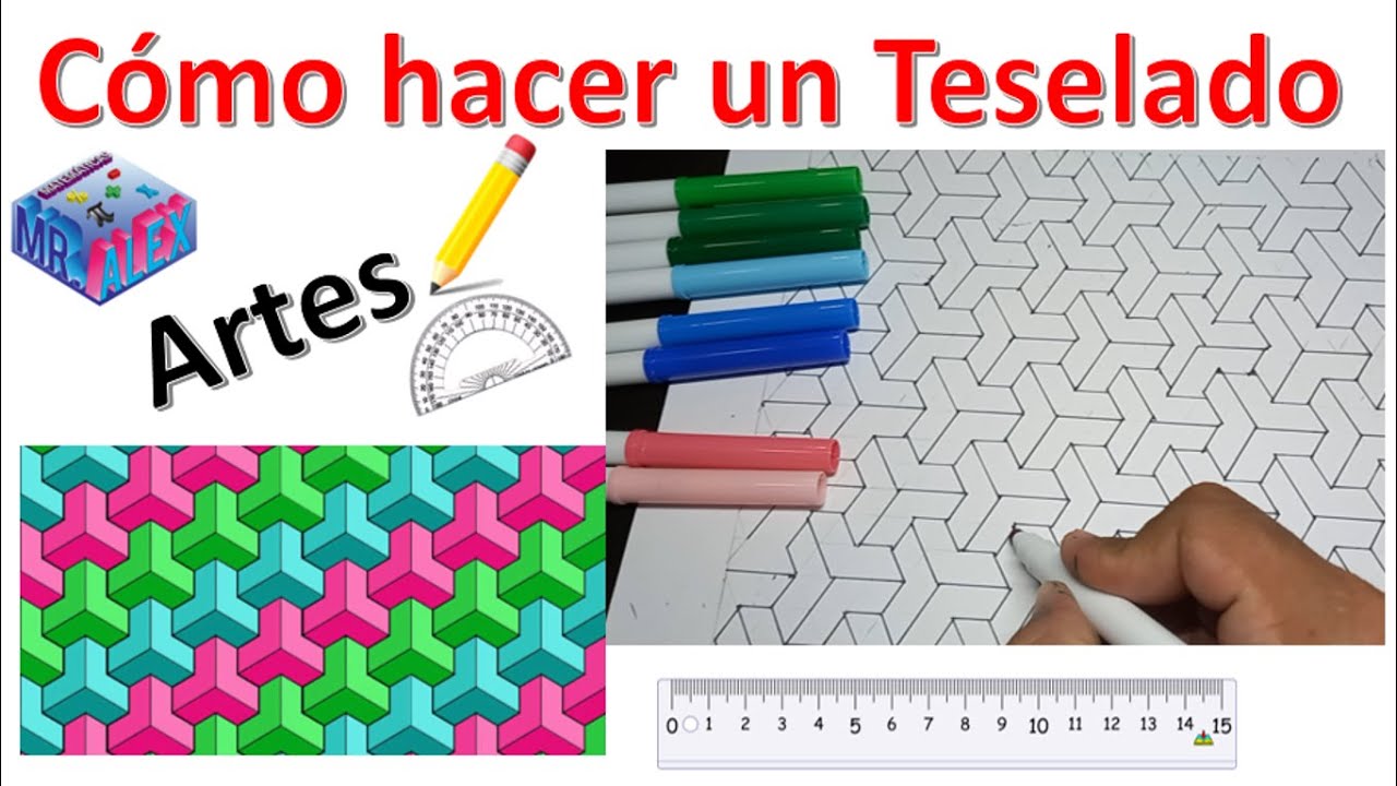 Cómo hacer un teselado paso a paso - YouTube
