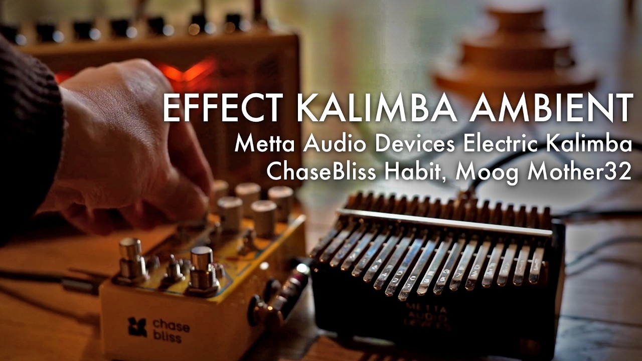 エレクトリックカリンバと実験的で不思議なディレイ | 猫とアンビエント | Kalimba Ambient, MOOG Mother32 ...