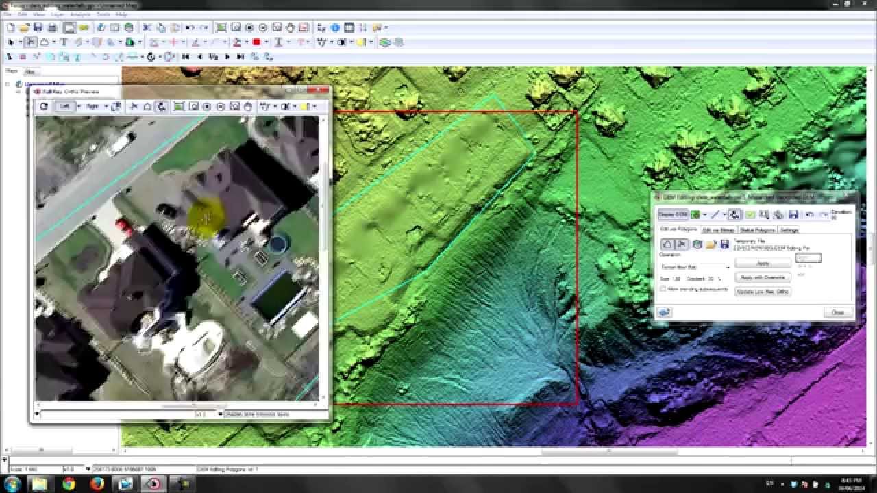 Geomatica 2014 - Live DEM Editing - YouTube