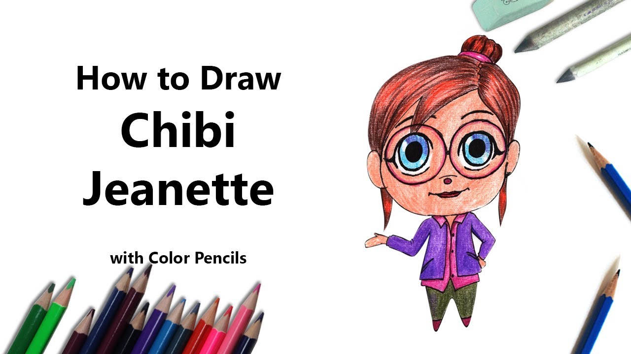 How to Draw Chibi Jeanette Step by Step - very easy - YouTube