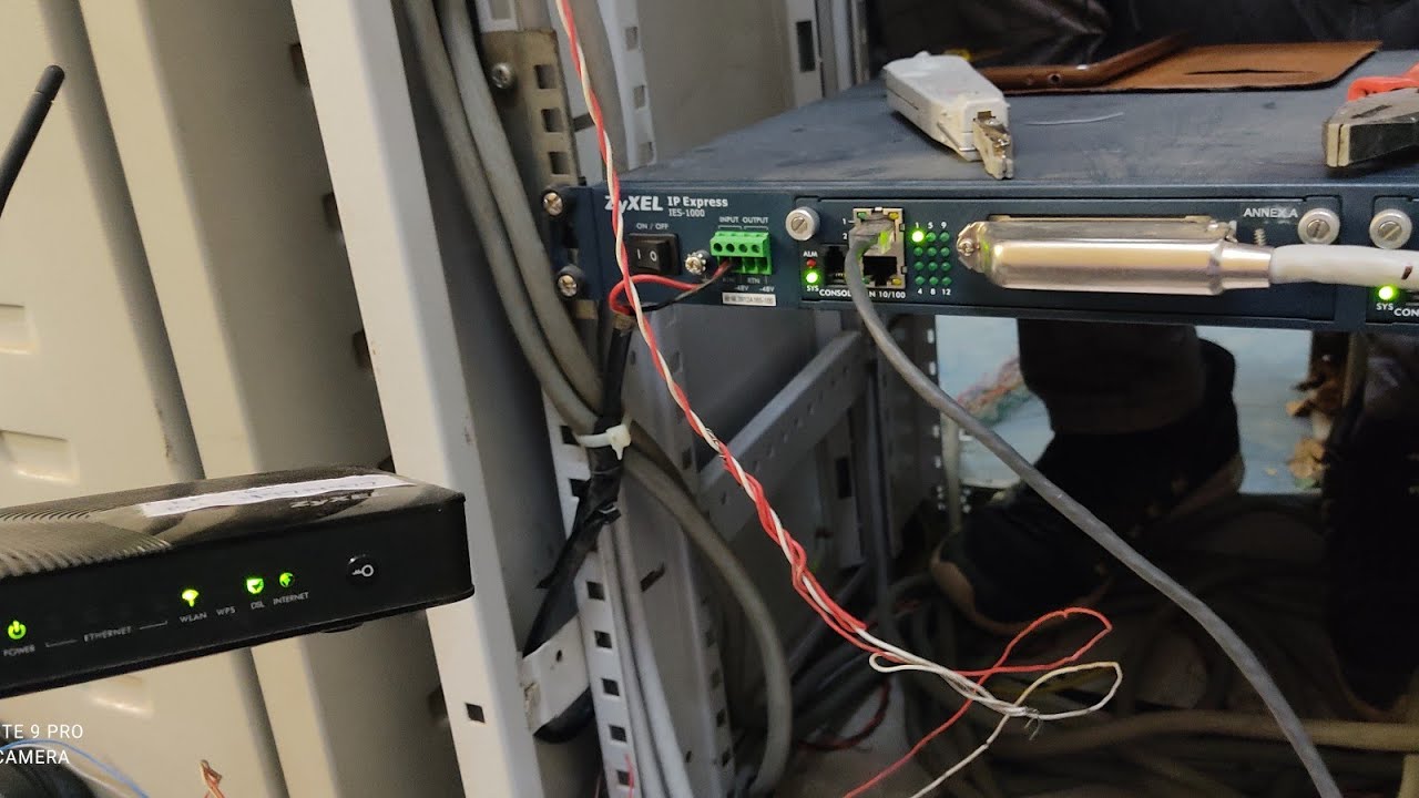 HOW TO INSTALLATION A ZyXEL ROUTER (DSLAM) WITH WIRING @PARKOFCITY ...