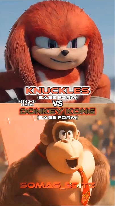 Knuckles vs donkey Kong - YouTube
