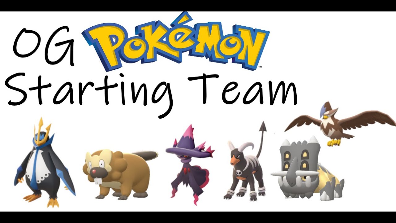 Original Starting Pokémon Team (Sinnoh) - YouTube