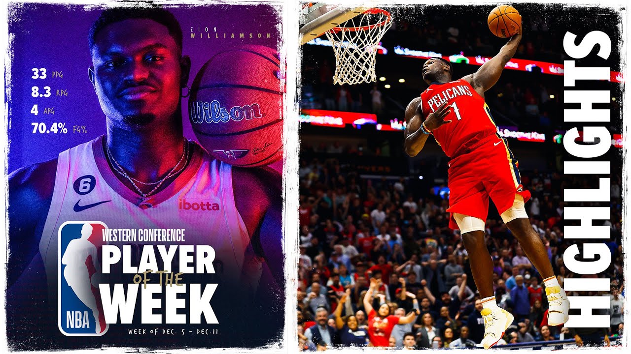 Zion Williamson Highlights | WC Player of the Week Games 12/5-12/11 ...