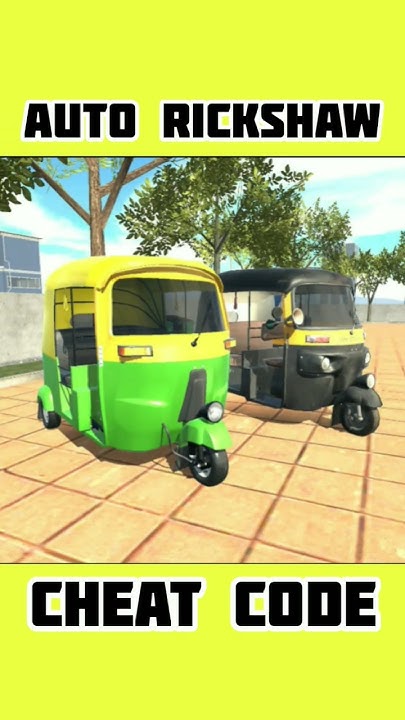Auto Rickshaw cheat code in Indian bike driving 3d//Indian bike driving 3d new update #shorts ...