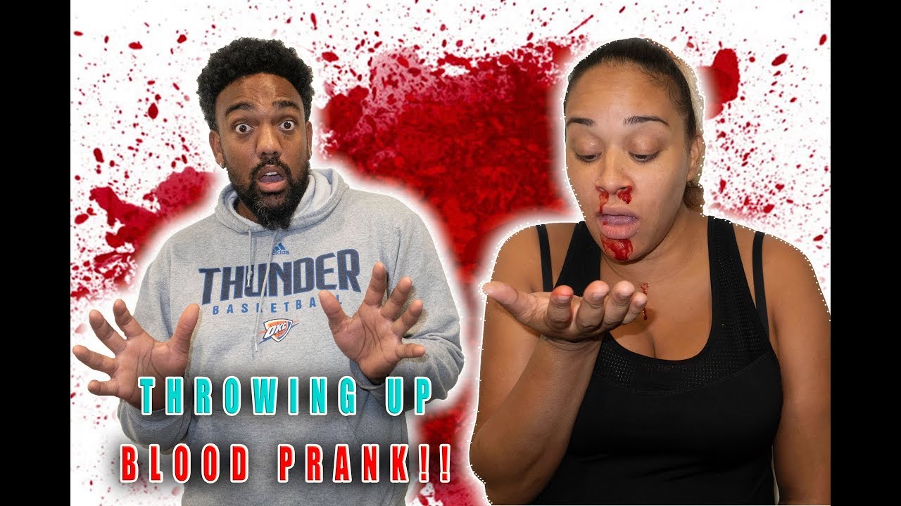 Throwing Up Blood PRANK While PREGNANT on Boyfriend! - YouTube