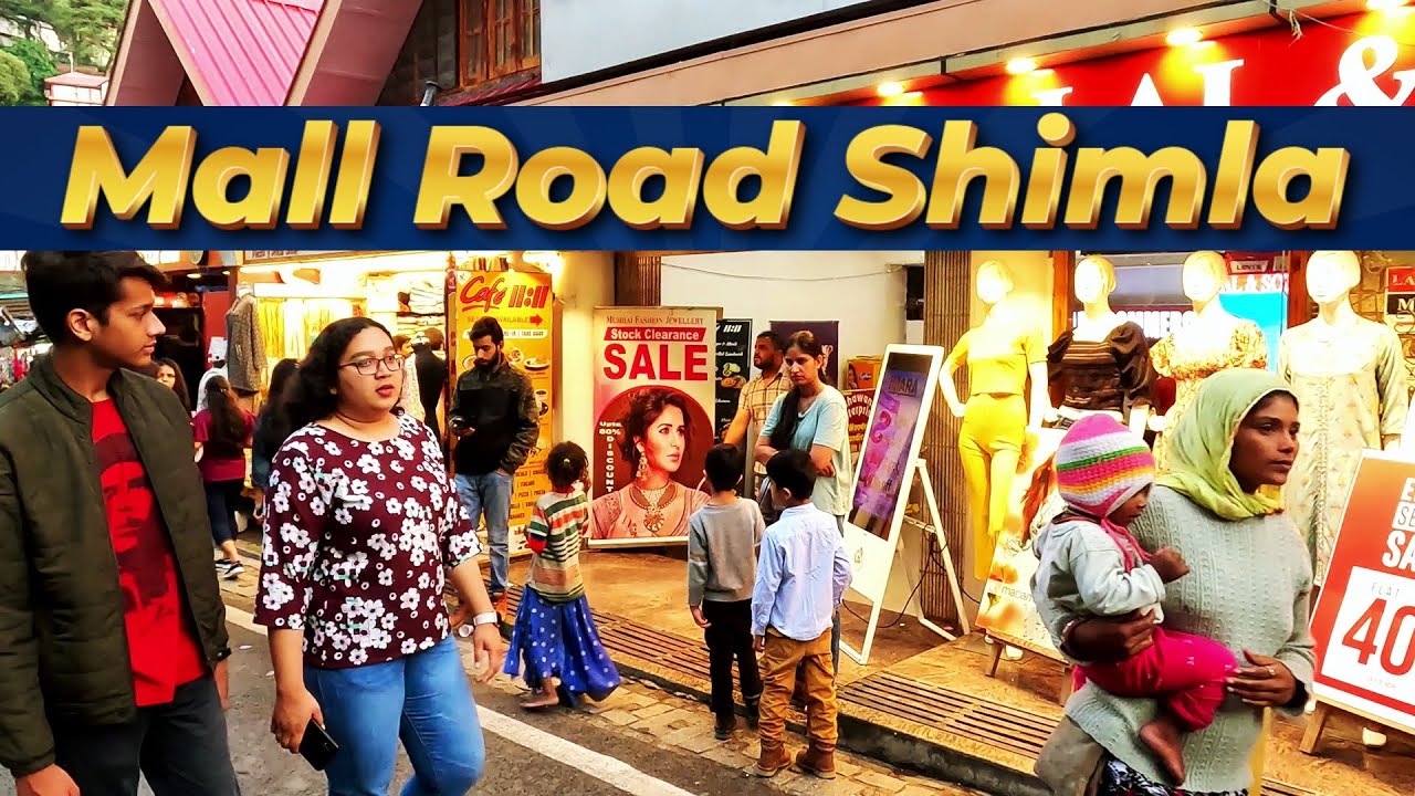 The Mall Road Shimla,#shimla - YouTube