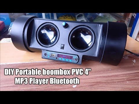DIY Portable Boombox Pipa PVC Speaker Polytron 3 inch//MP3 Player - YouTube