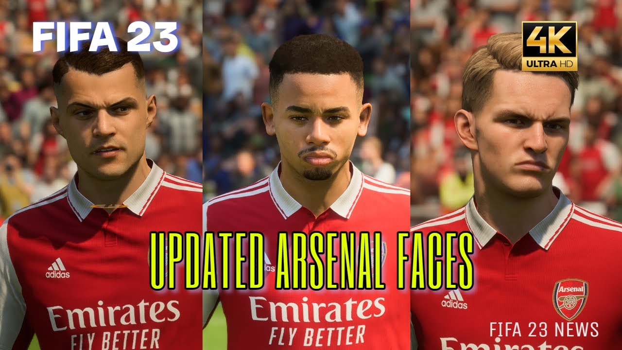 FIFA 23 NEW ARSENAL PLAYER FACE UPDATES | 4K 60 FPS - YouTube