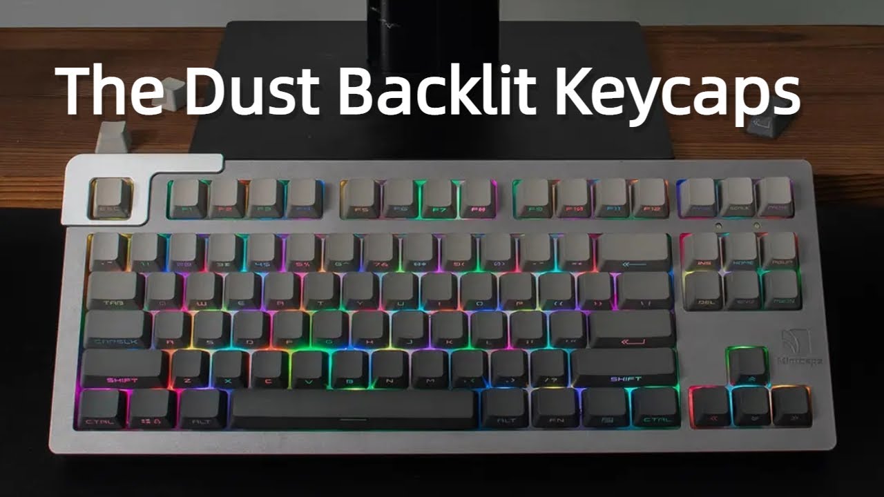 The Dust Backlit Keycaps - YouTube