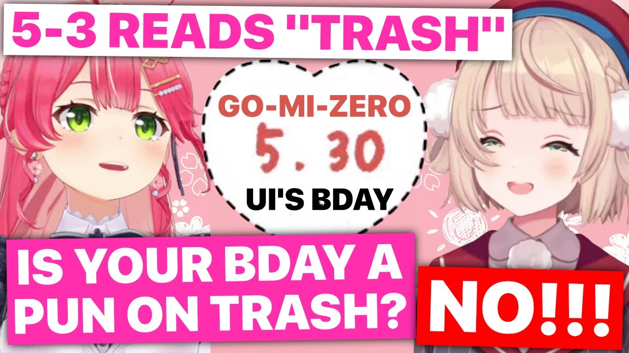 Is Ui-mama's Bday A Pun On "Trash"? (Shigure Ui & Miko / Hololive) [Eng ...