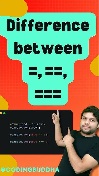 Difference between =, == and === in javascript. #javascipt #coding # ...