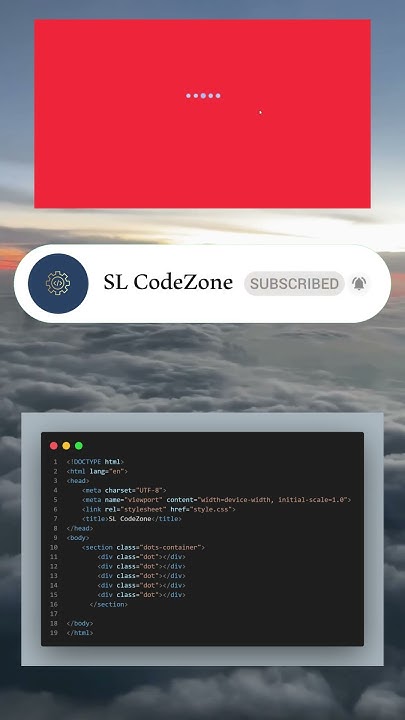 How To Make Loading Screen Htmlcss And Javascript How Cssanimation Html Coding Css Html5