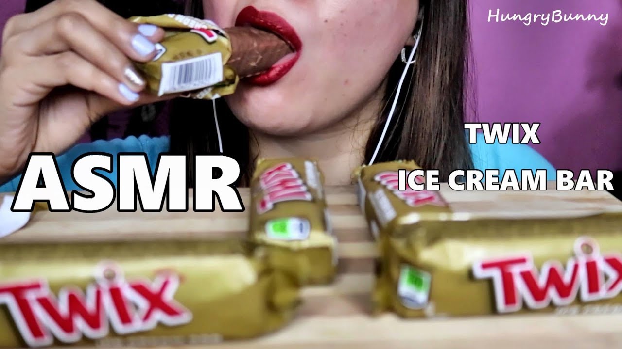ASMR Twix Ice Cream Eating No Talking Mukbang - YouTube