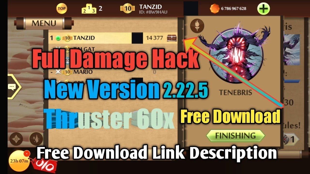 Shadow Fight 2 Raid Hack Full Damage in 5 Second New V2.22.5 →FREE Link→Thruster most powerfull ...