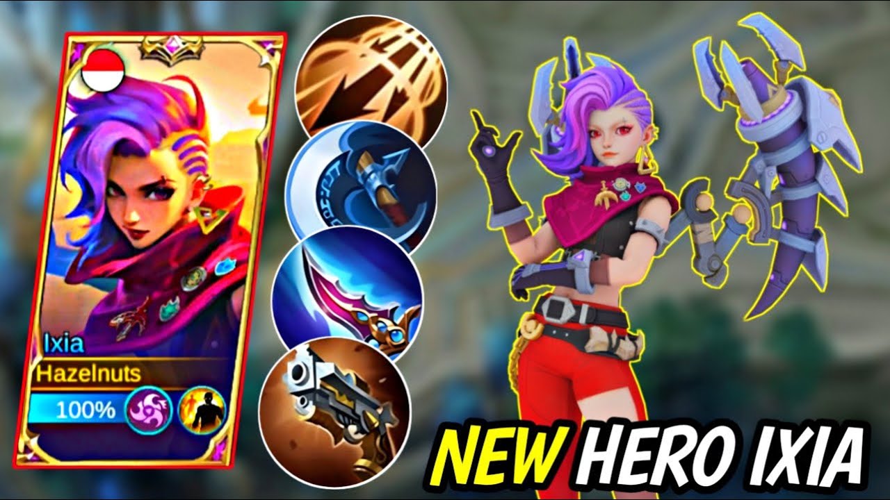 HERO BARU IXIA🔥 DAMAGE NYA GA LOGIS BISA SATU HIT😱| IXIA BEST BUILD ...