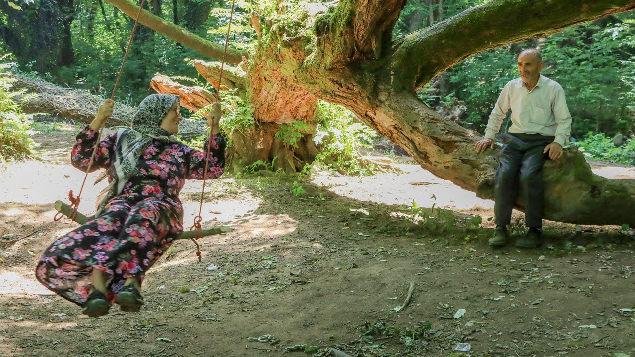 Daily routine of rural life | Village life | walking in the forest ...