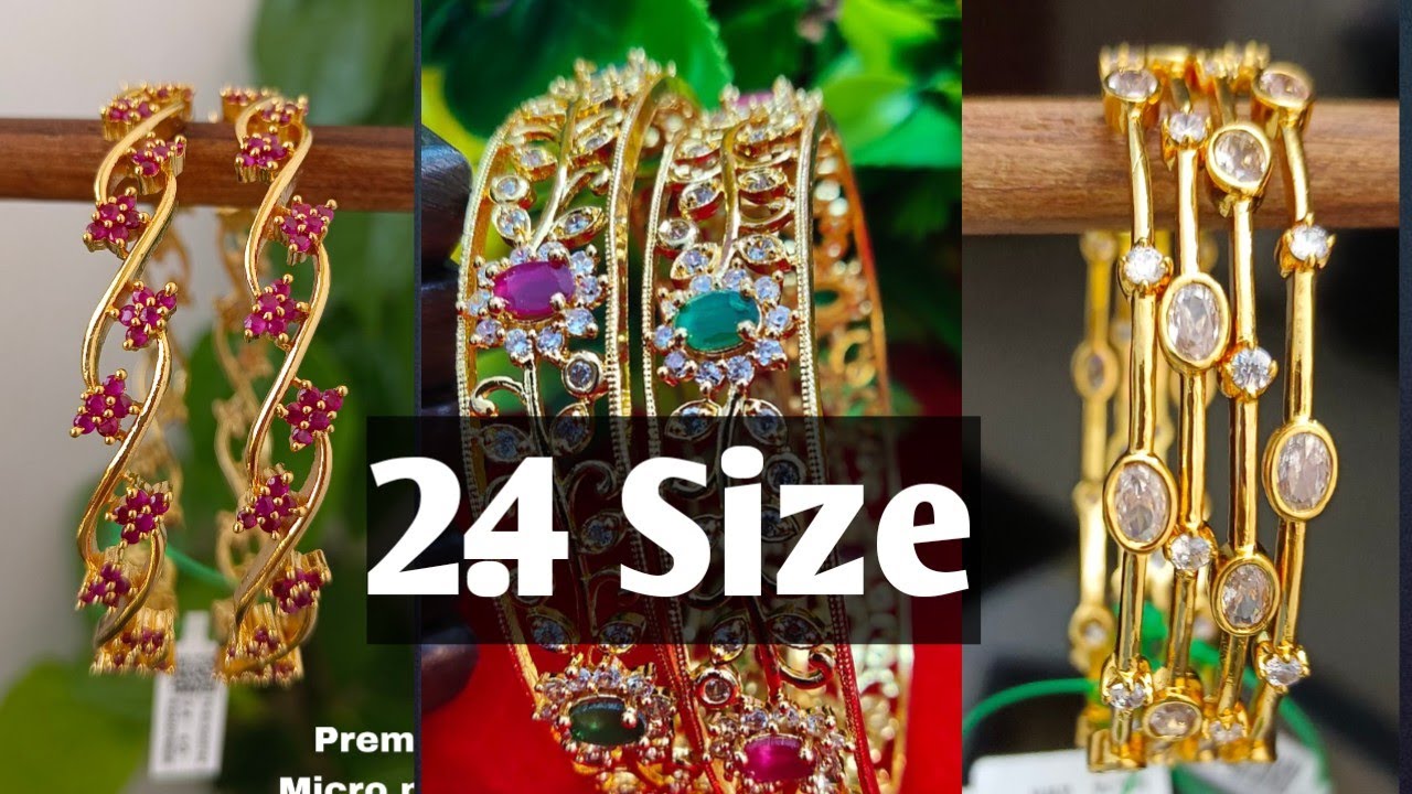 2.4 Size bangles | one gram gold bangles | jewellery | Lush Queens ...