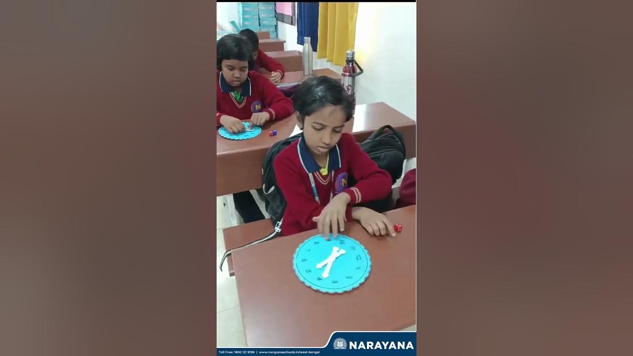 E-Champs Mastering Time: A Fun Clock Activity in Class at Narayana School - Bally - YouTube