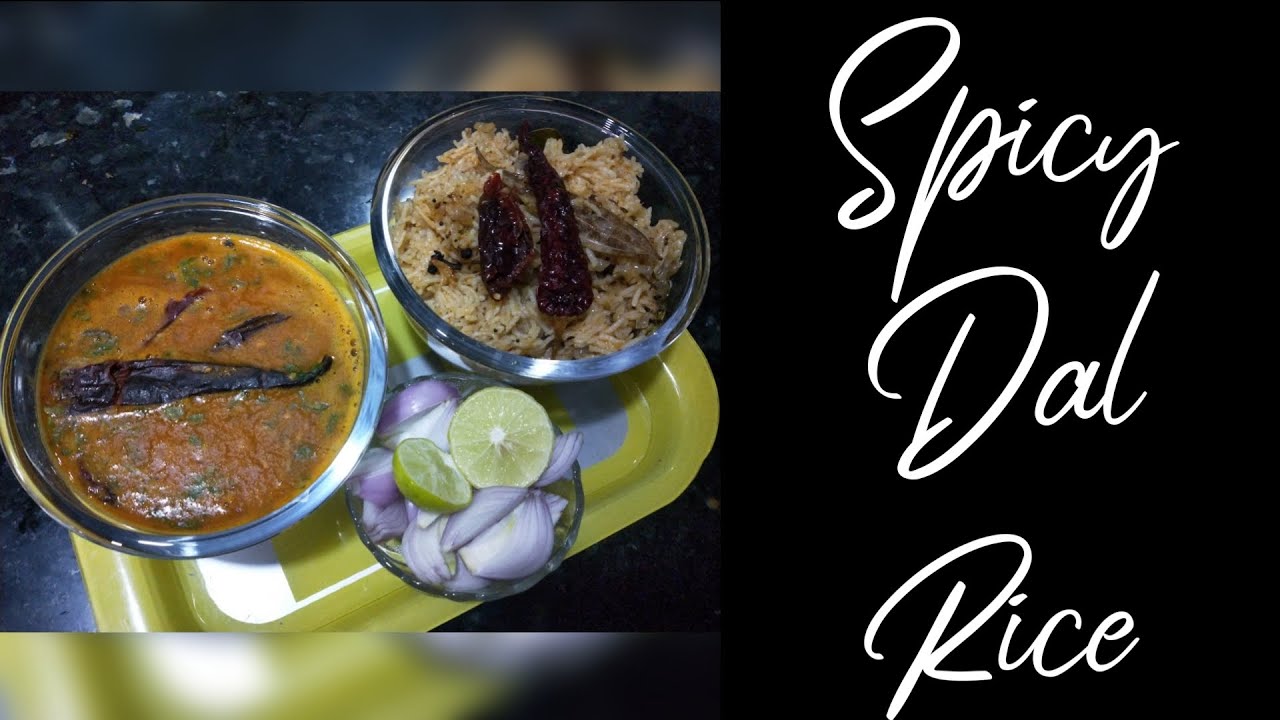 ||Maharashtrian Dal Aamti & Spicy Masala Rice in Cooker/Easy and Quick ...