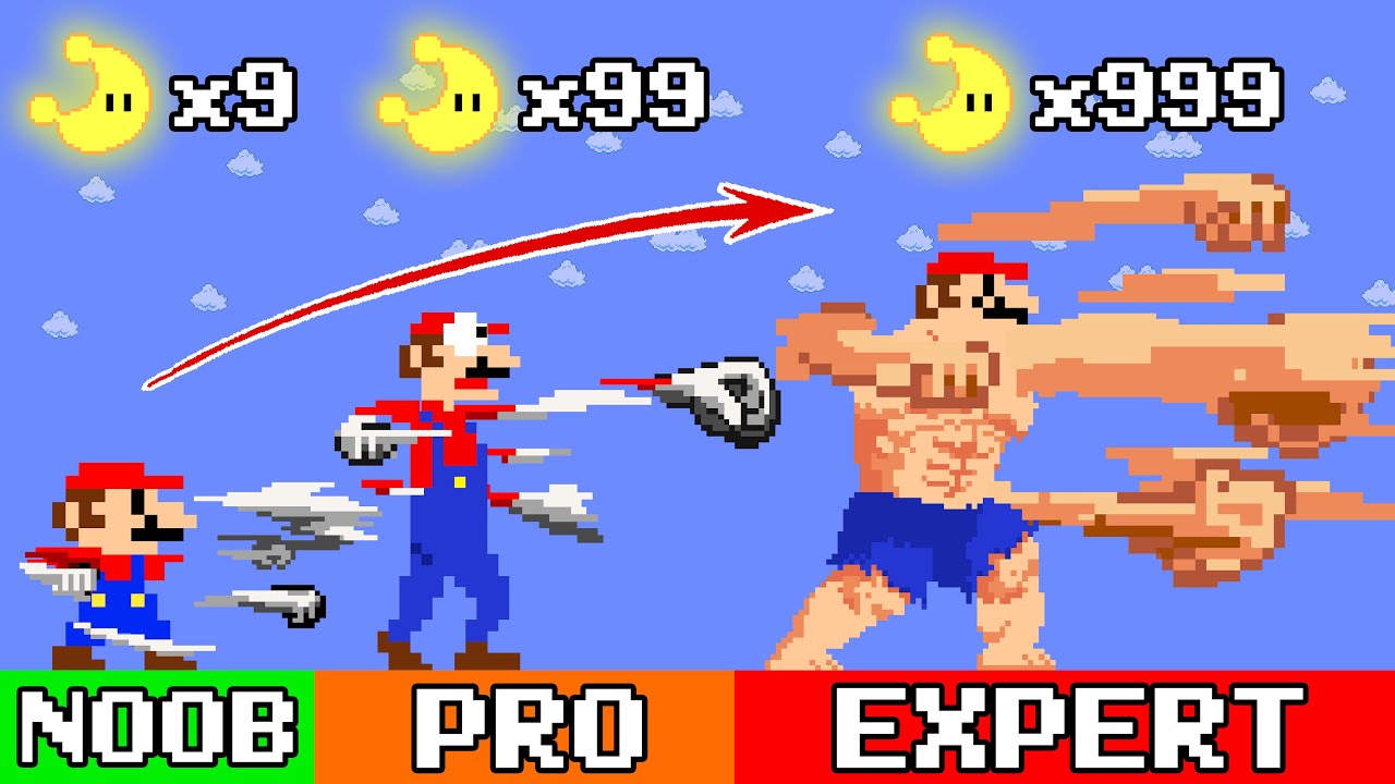 Evolutions of Mario Growing Up but Every Seeds makes Mario Musculars ...