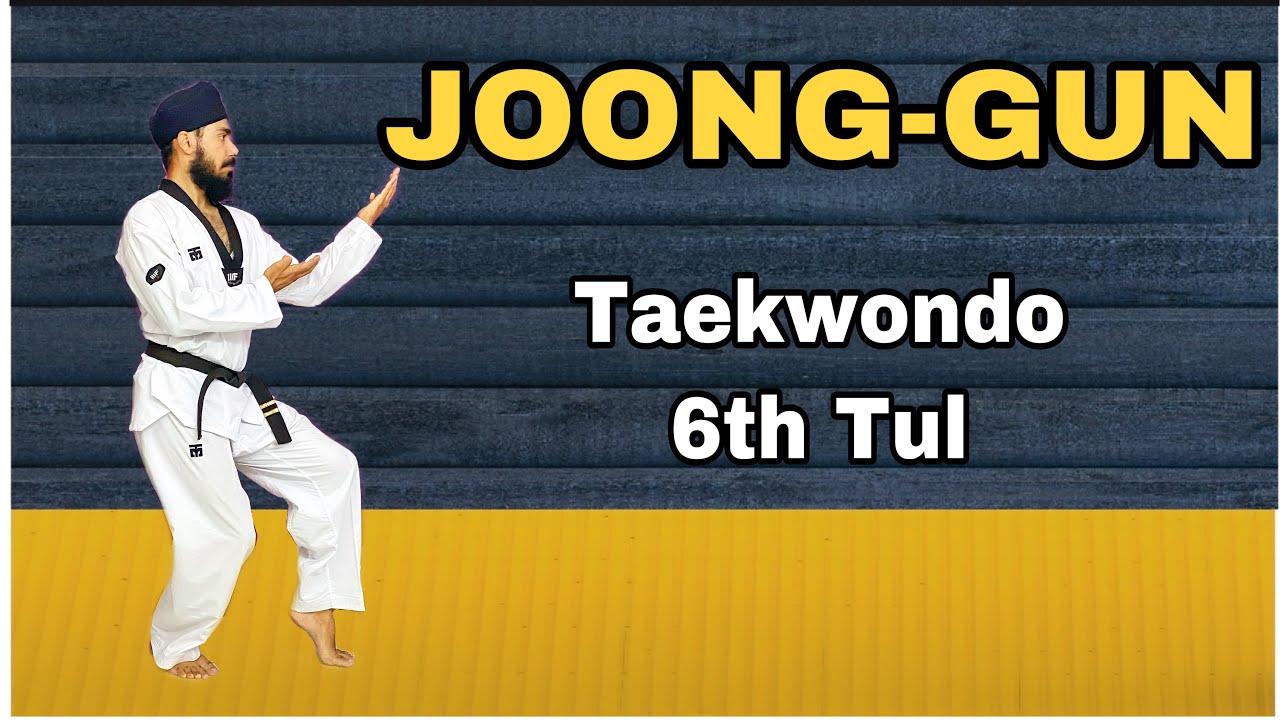 Taekwondo 6th Tul - Joong Gun - ITF Pattern 6 - In WT Style by 5Centers ...