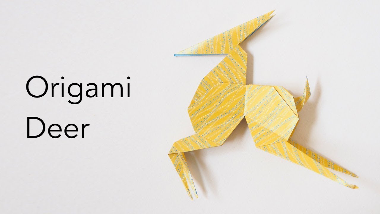 Origami Deer Folding Instructions Easy Origami Deer Tutorial: How To
