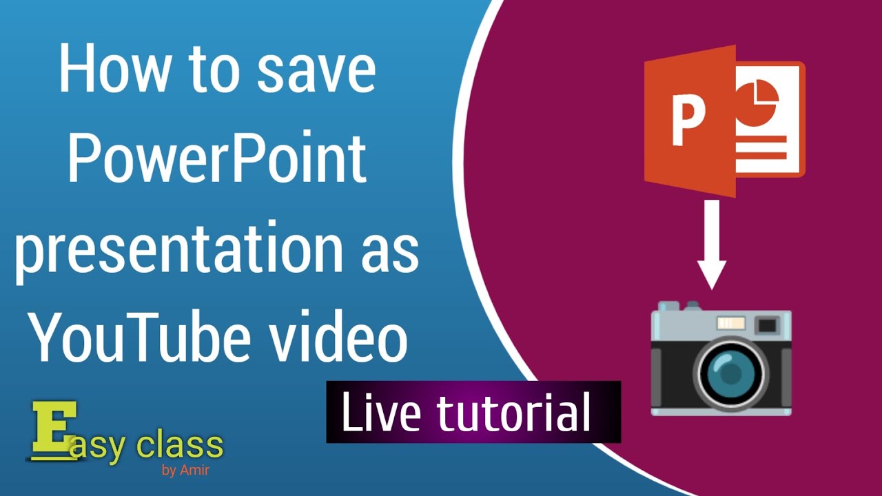 PowerPoint presentation to video - YouTube