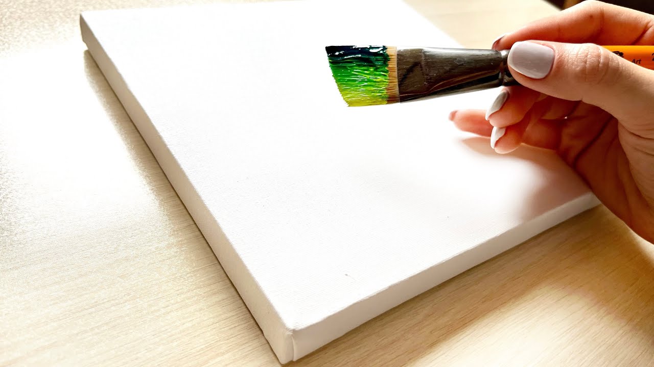 How to paint a Mountain hills landscape step by step? 🗻 - YouTube