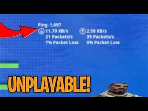 When bad ping = bad gameplay in Fortnite - YouTube