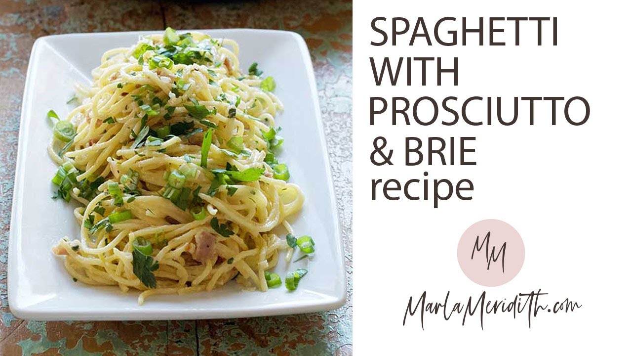 Spaghetti with Brie & Prosciutto Recipe - YouTube