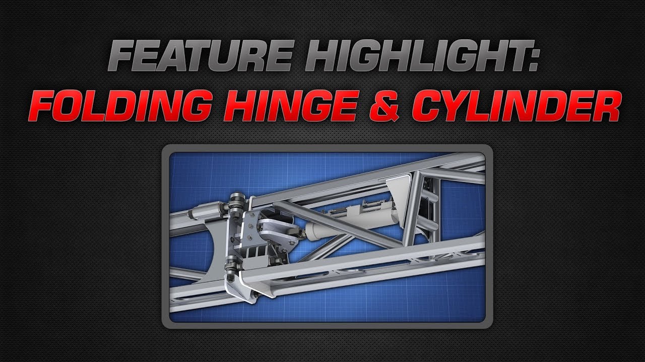 Millennium Boom Features - Folding Hinge & Cylinder - YouTube