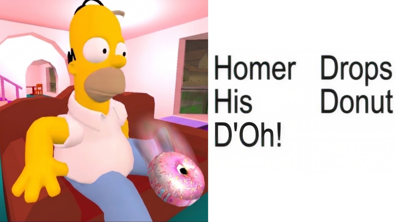 Homer Drops His Donut D'Oh! Song Full Version Lyrics - YouTube