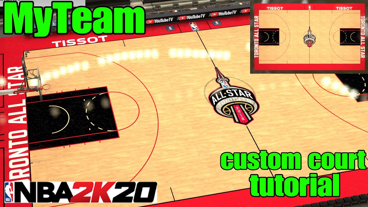 NBA ALL STAR 2016 CUSTOM COURT TUTORIAL! ALLSTAR GAME ARENA! TORONTO ...