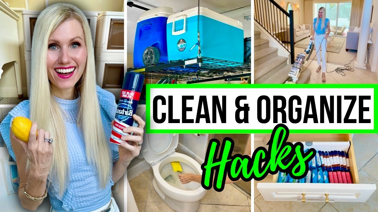 HOME *ORGANIZATION & CLEANING* HACKS! DECLUTTER & ORGANIZE WITH ME ...